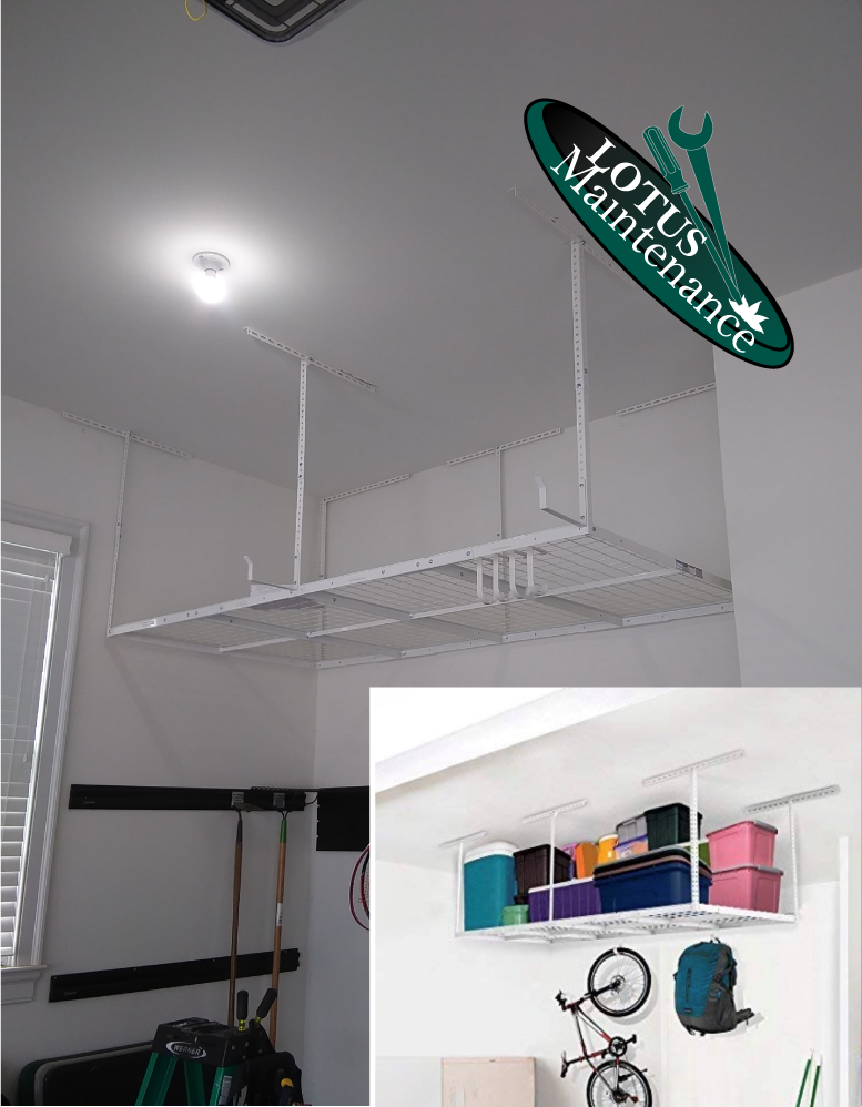 4’X8′ suspended storage rack – Lotus Maintenance